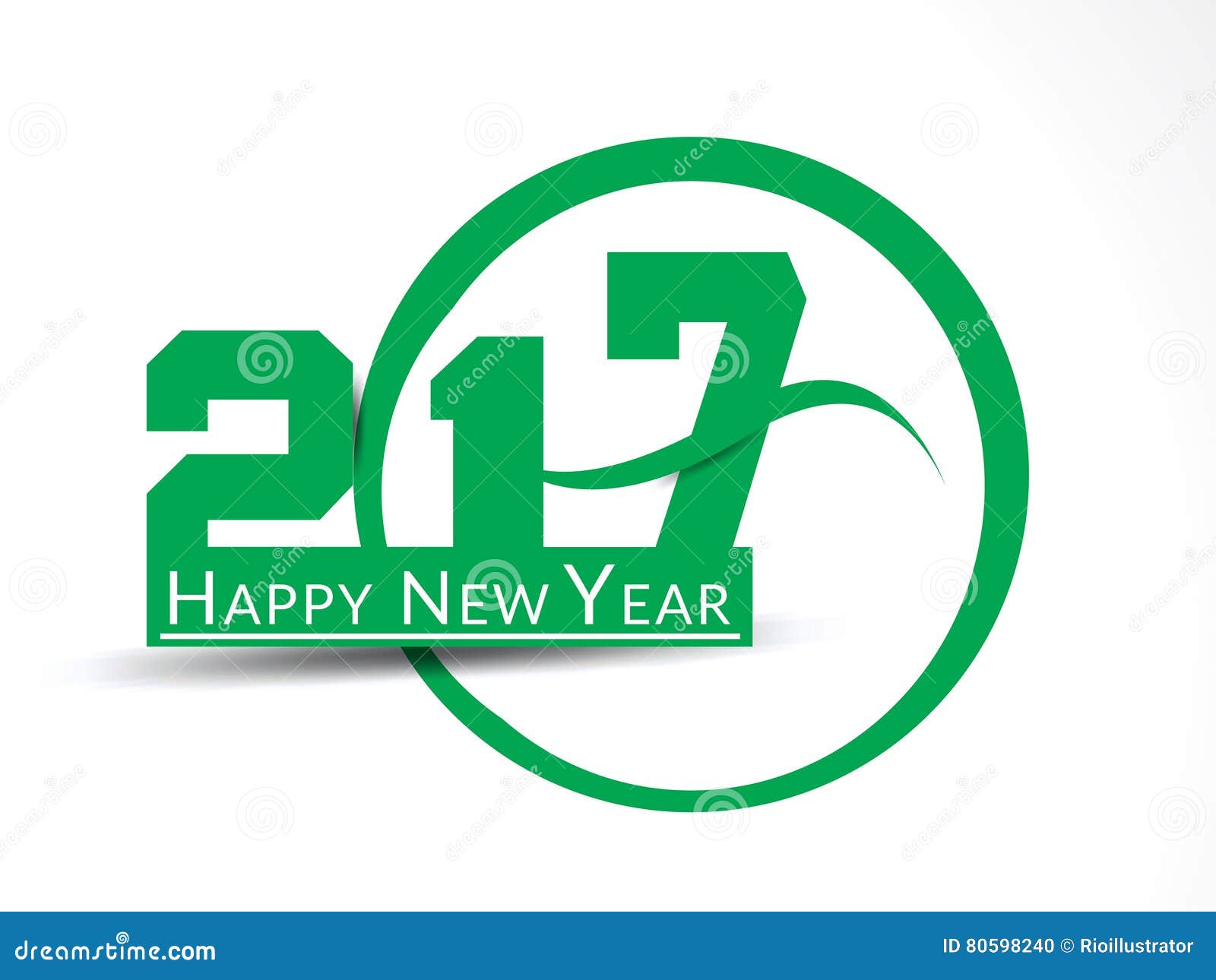 Abstract New Year 2017 Text Background Design Stock Vector ...
