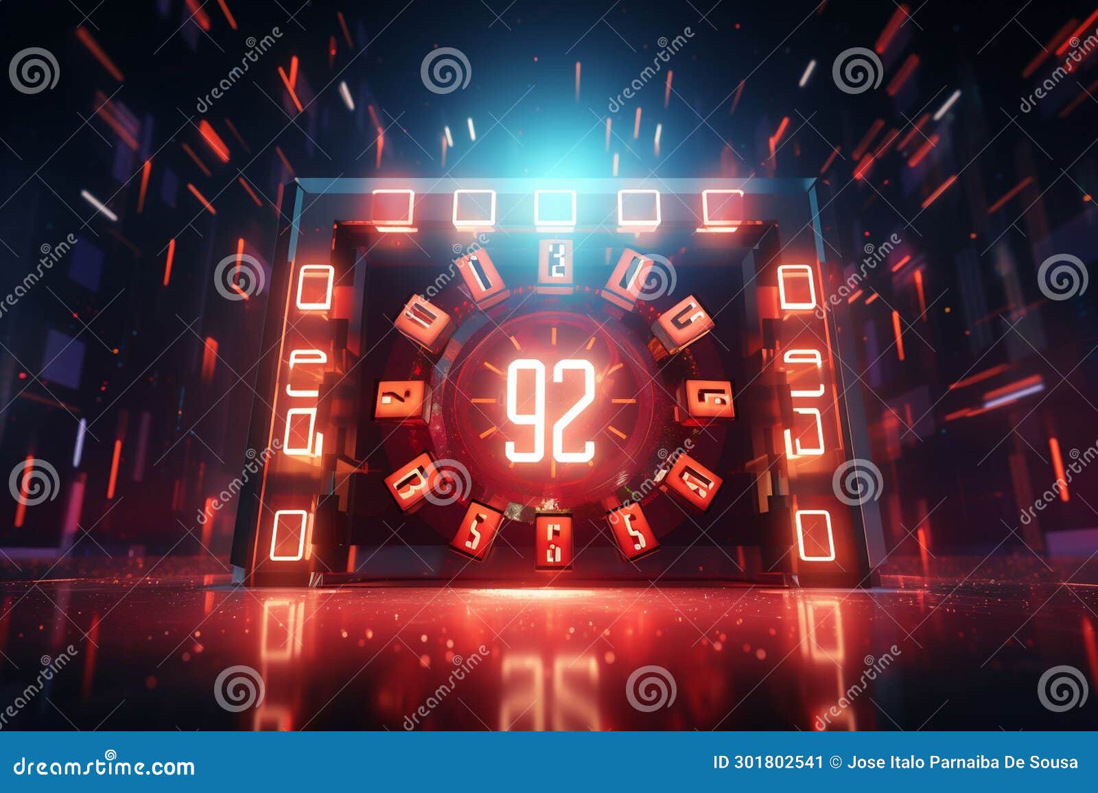 Abstract New Years Countdown Concept with Stock Illustration ...
