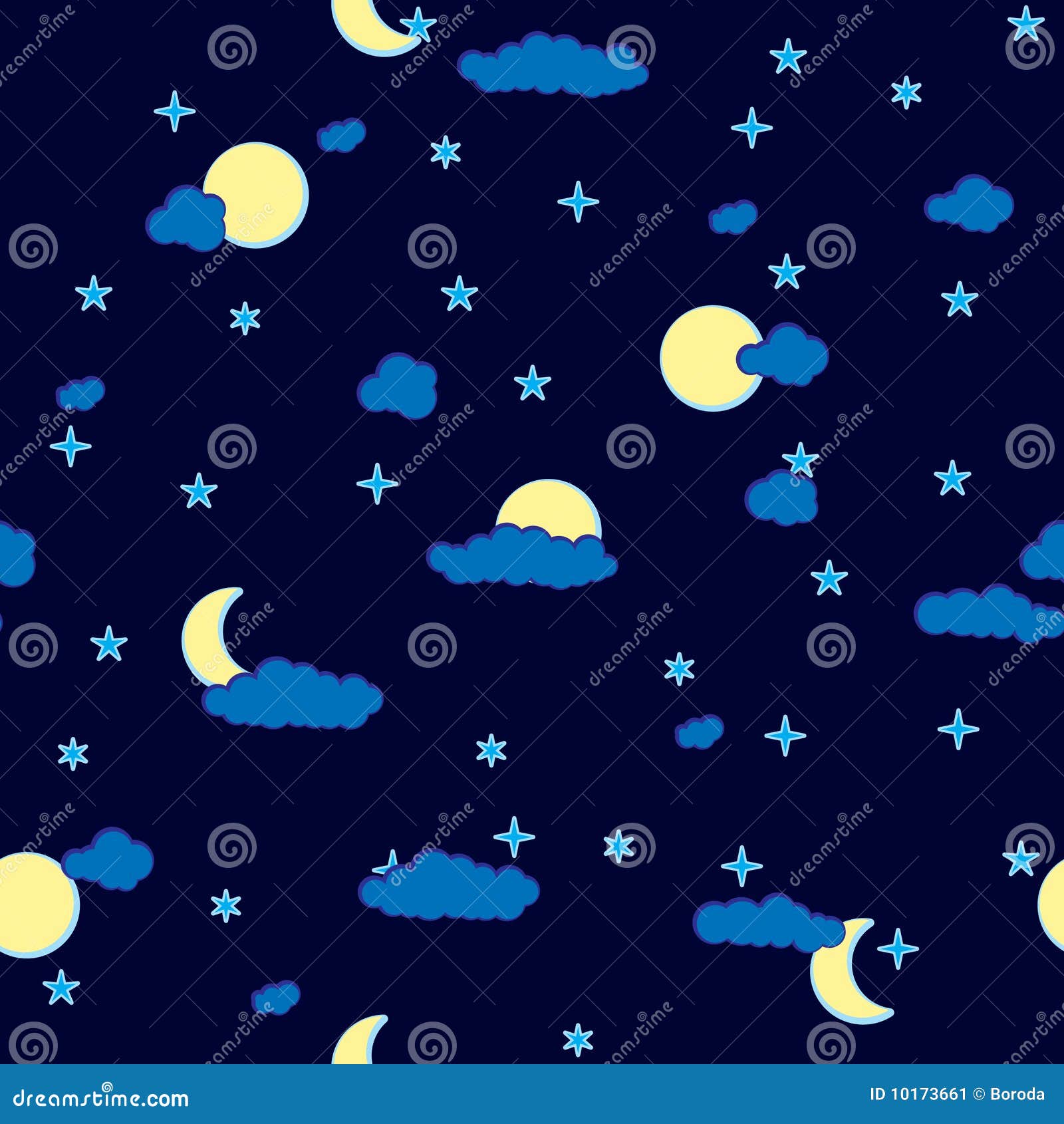 Abstract Night Sky With Mountain And Lake. Beautiful Illustration Of ...