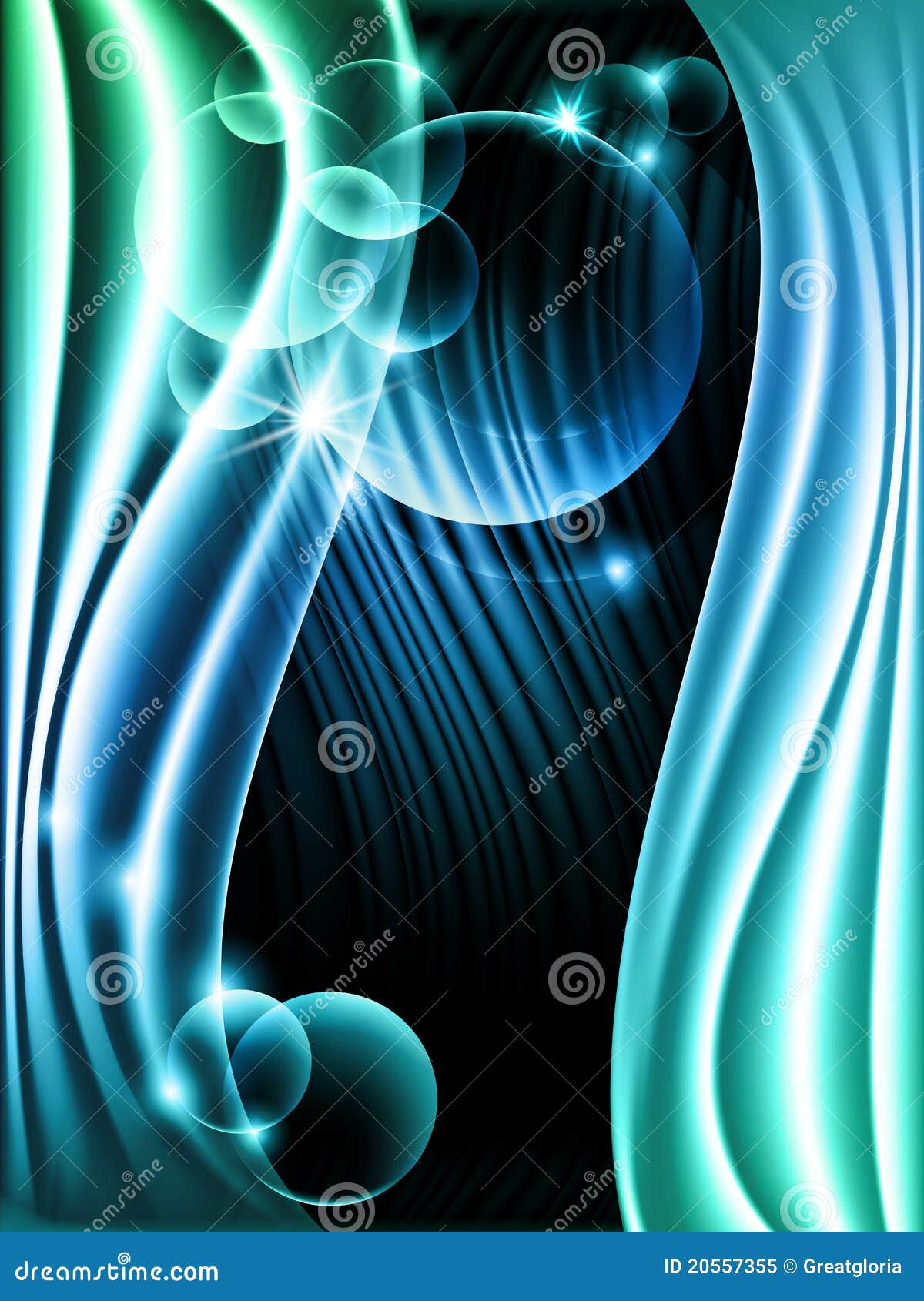Abstract night effect, stock vector. Illustration of shiny - 20557355