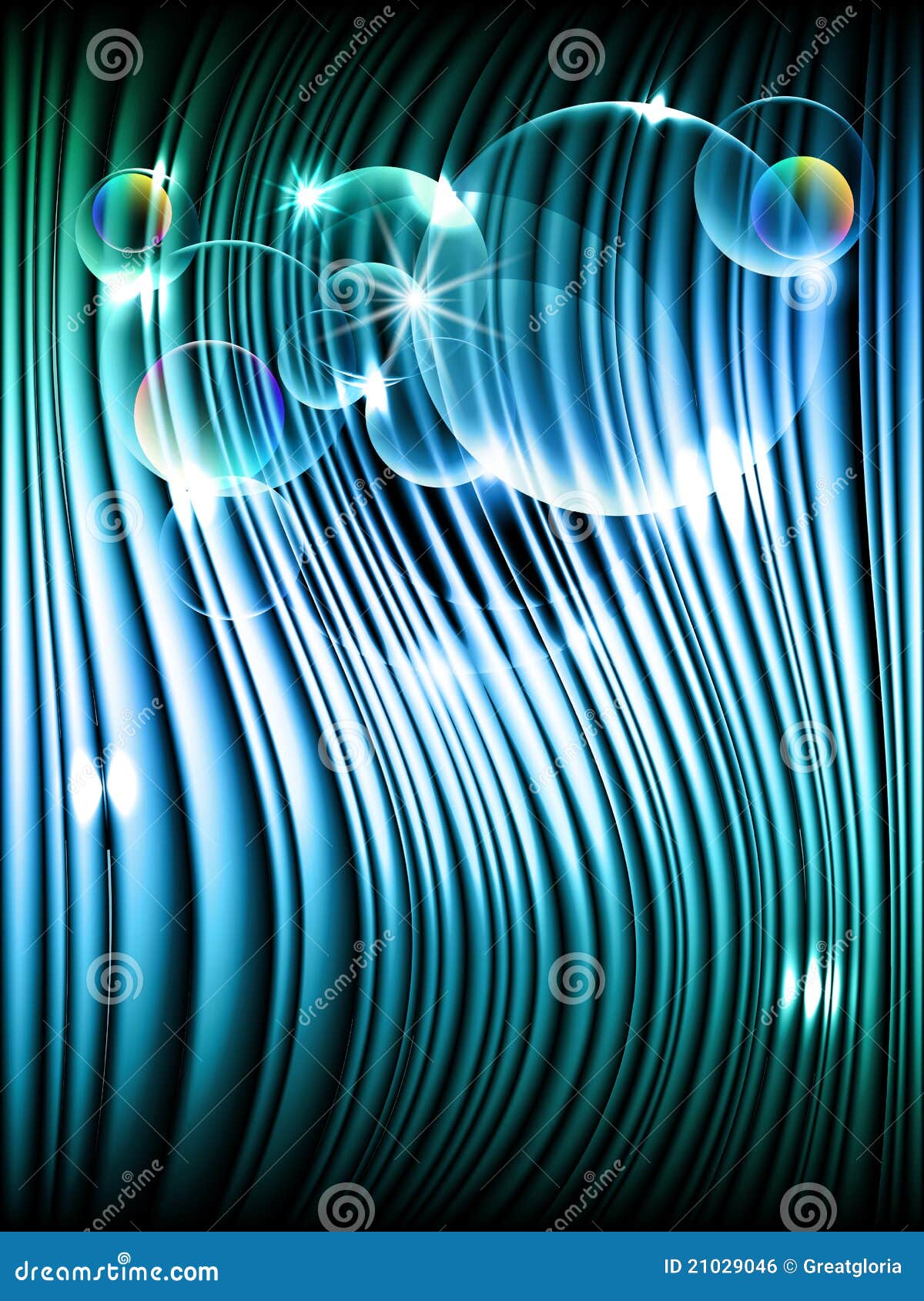 Abstract Night Sky With Mountain And Lake. Beautiful Illustration Of ...