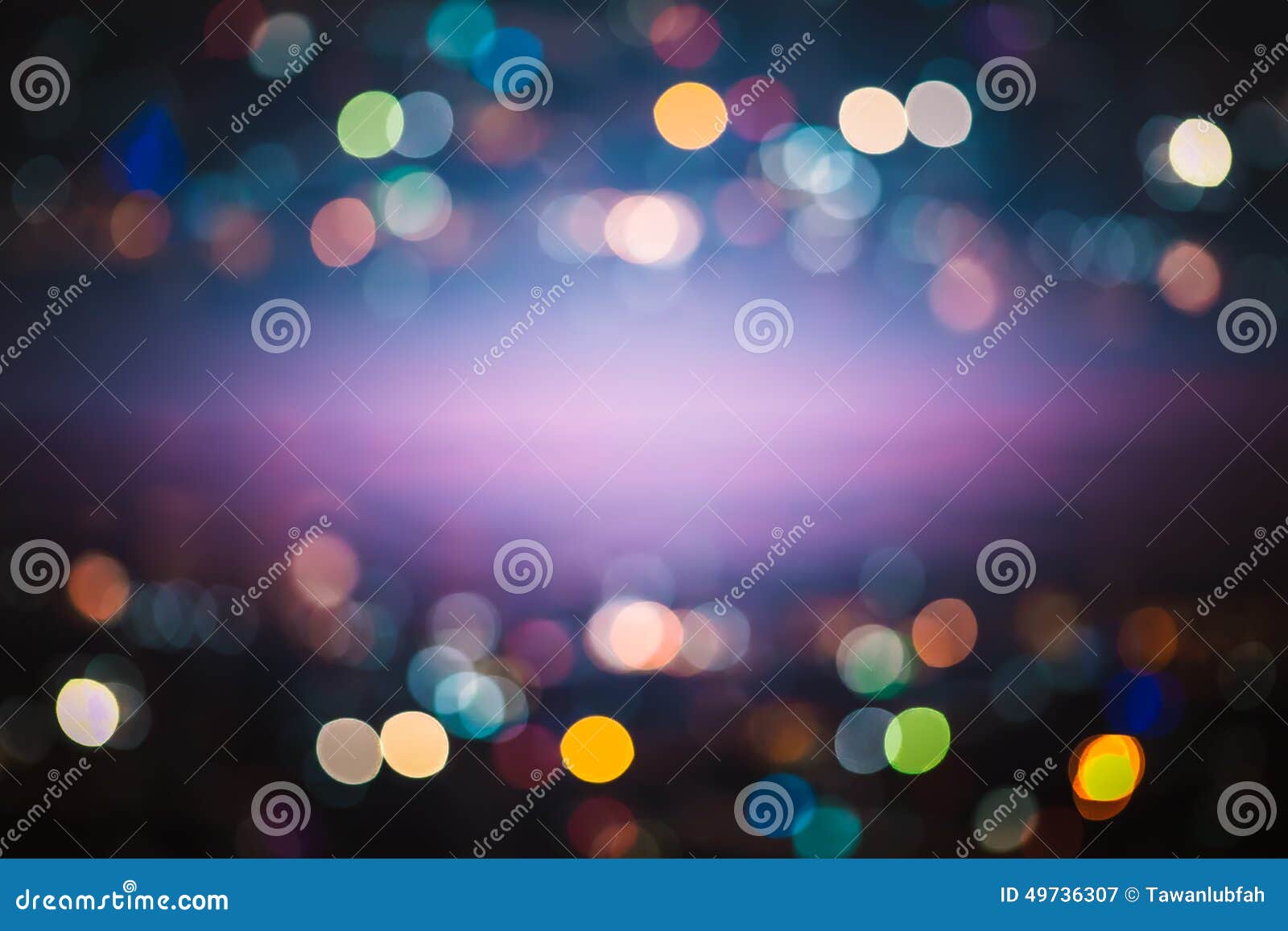 Abstract Night Light Bokeh, Blurred Background. Stock Image - Image of ...