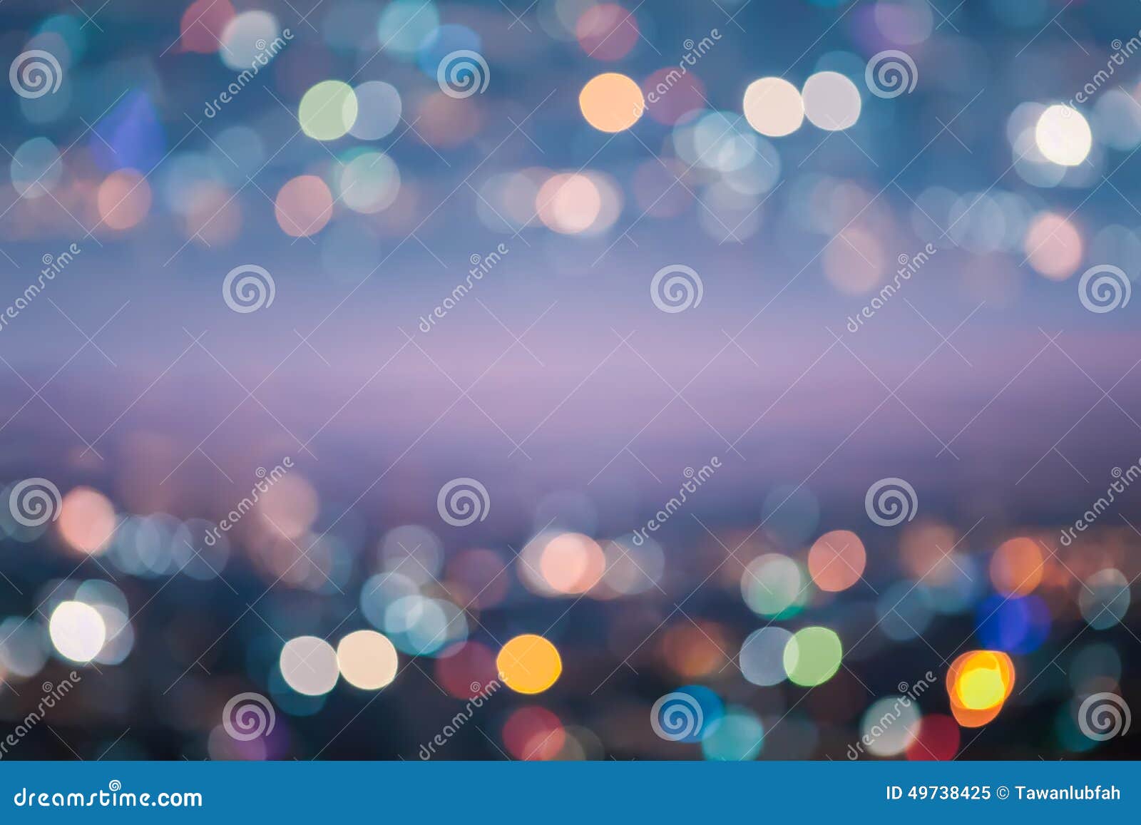 Abstract Night Light Bokeh, Blurred Background. Stock Image - Image of ...