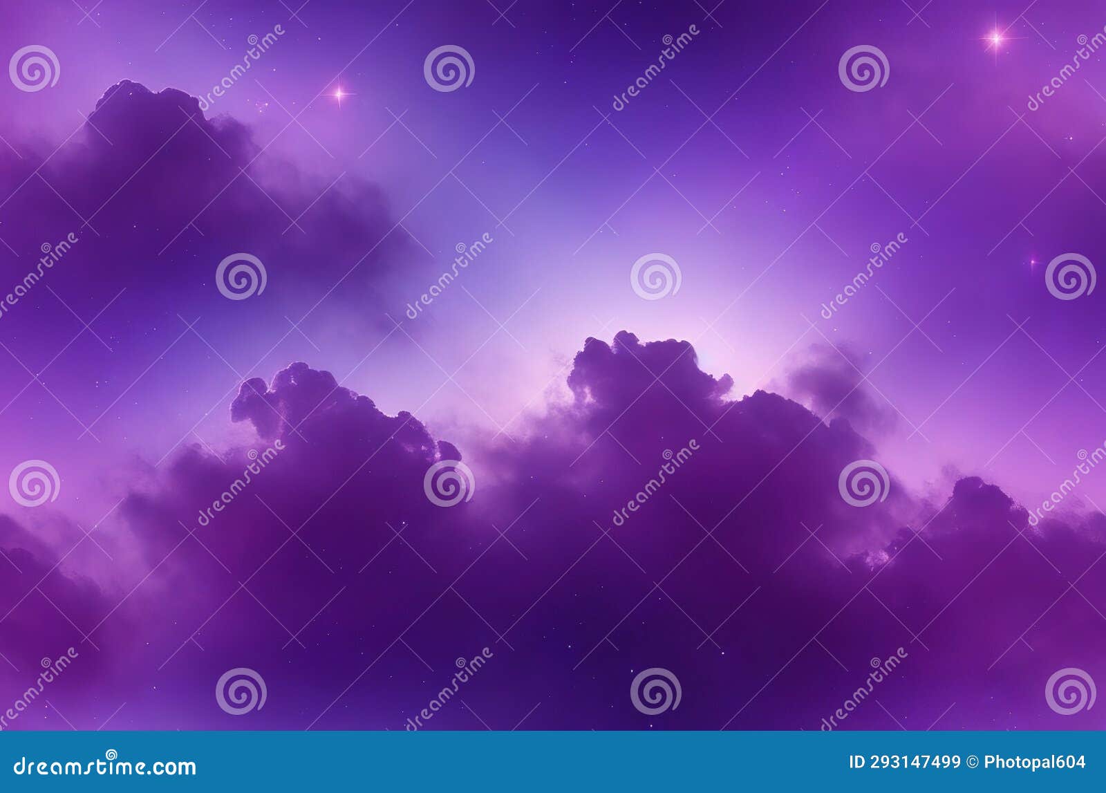 Abstract Night Sky with Clouds and Stars - Space Background. Stock ...
