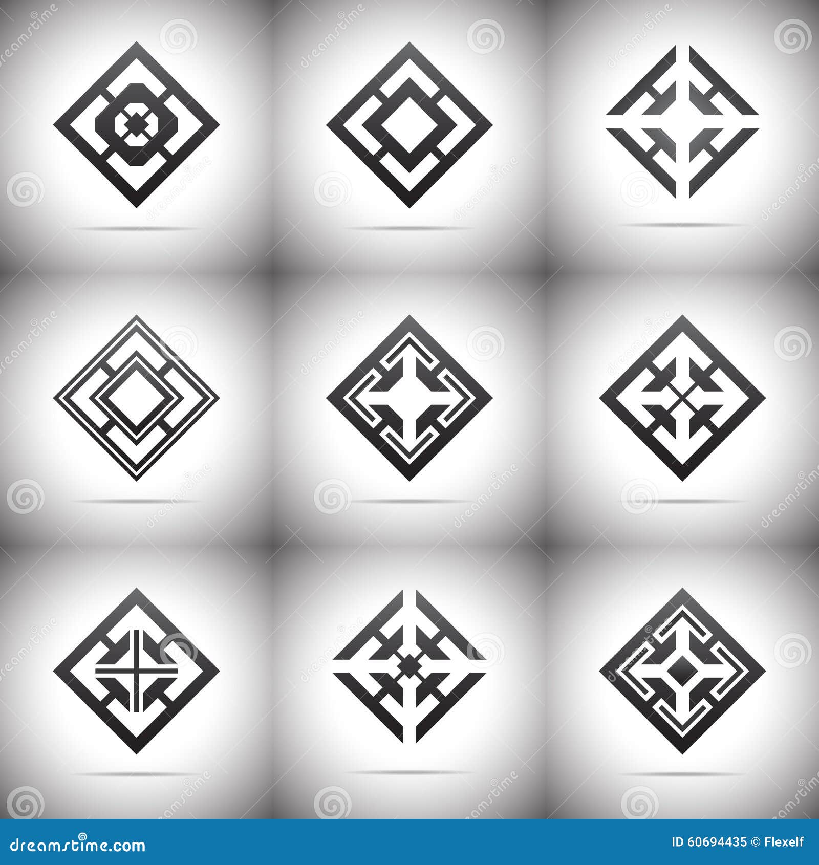 Abstract Nine Elements - Logo Stock Vector - Illustration of vector ...