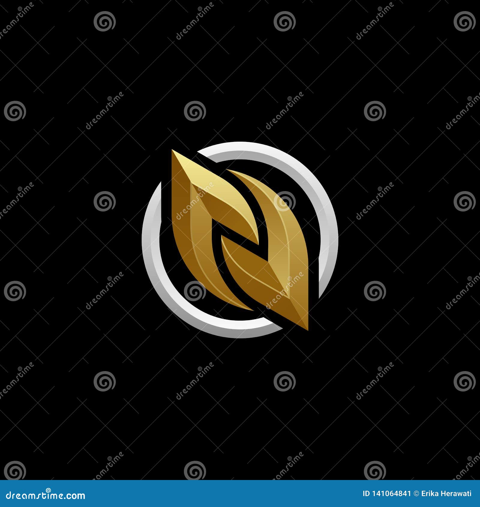 Abstract Ninja Design Concept Illustration Vector Template Stock Vector ...