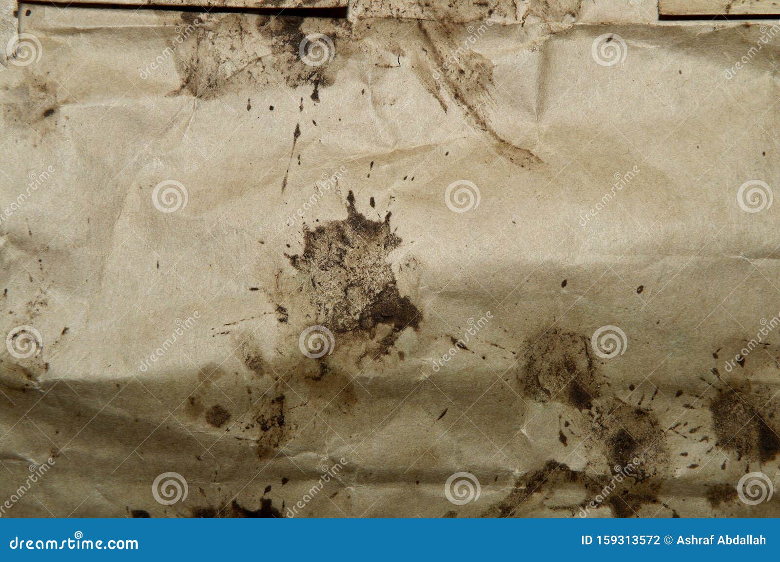 Abstract Noisy Stained Textures Dirty Paper Background Closeup Stock ...