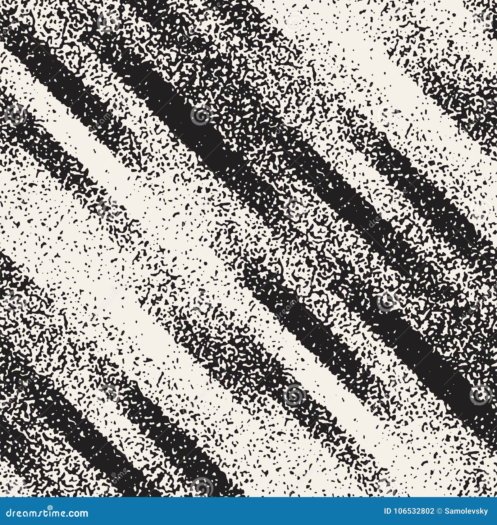 Abstract Noisy Textured Geometric Shapes Background. Vector Seamless ...