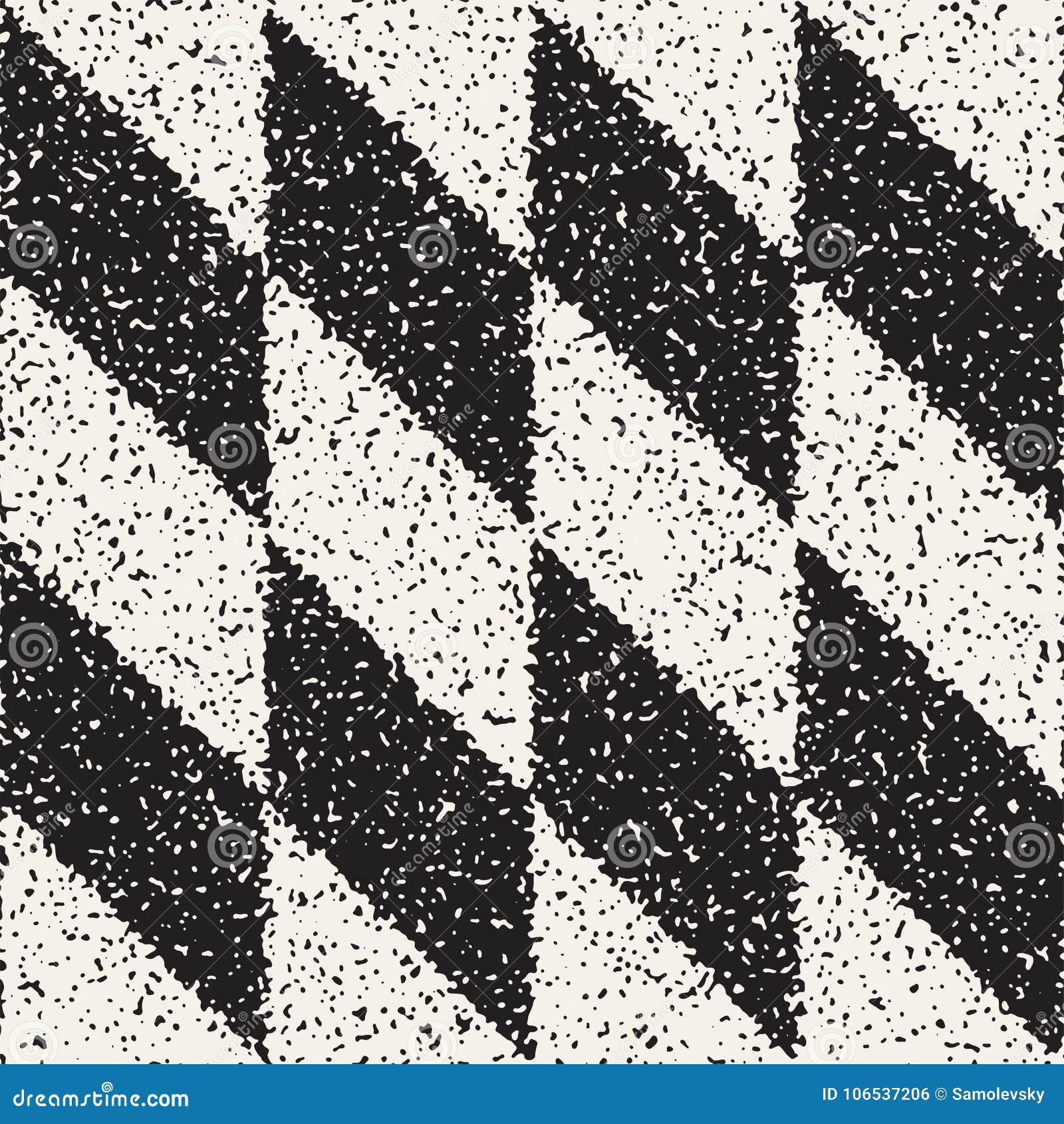 Abstract Noisy Textured Geometric Shapes Background. Vector Seamless ...