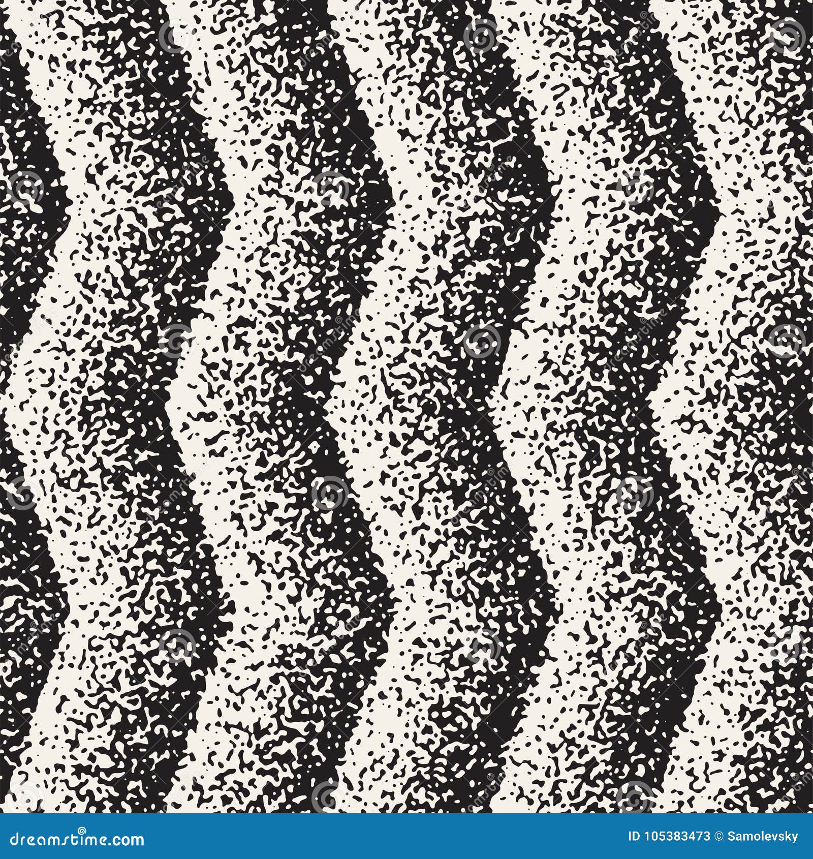 Abstract Noisy Textured Geometric Shapes Background. Vector Seamless ...