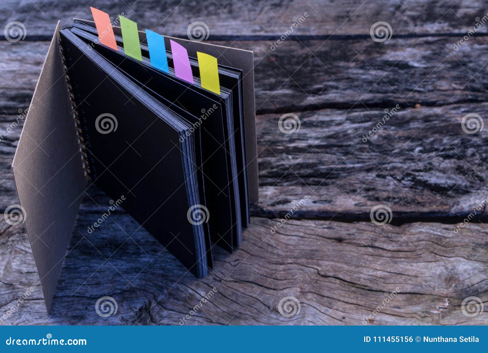 Abstract Notebook with Color Note Tab. Notebook with Colors Note Stock ...