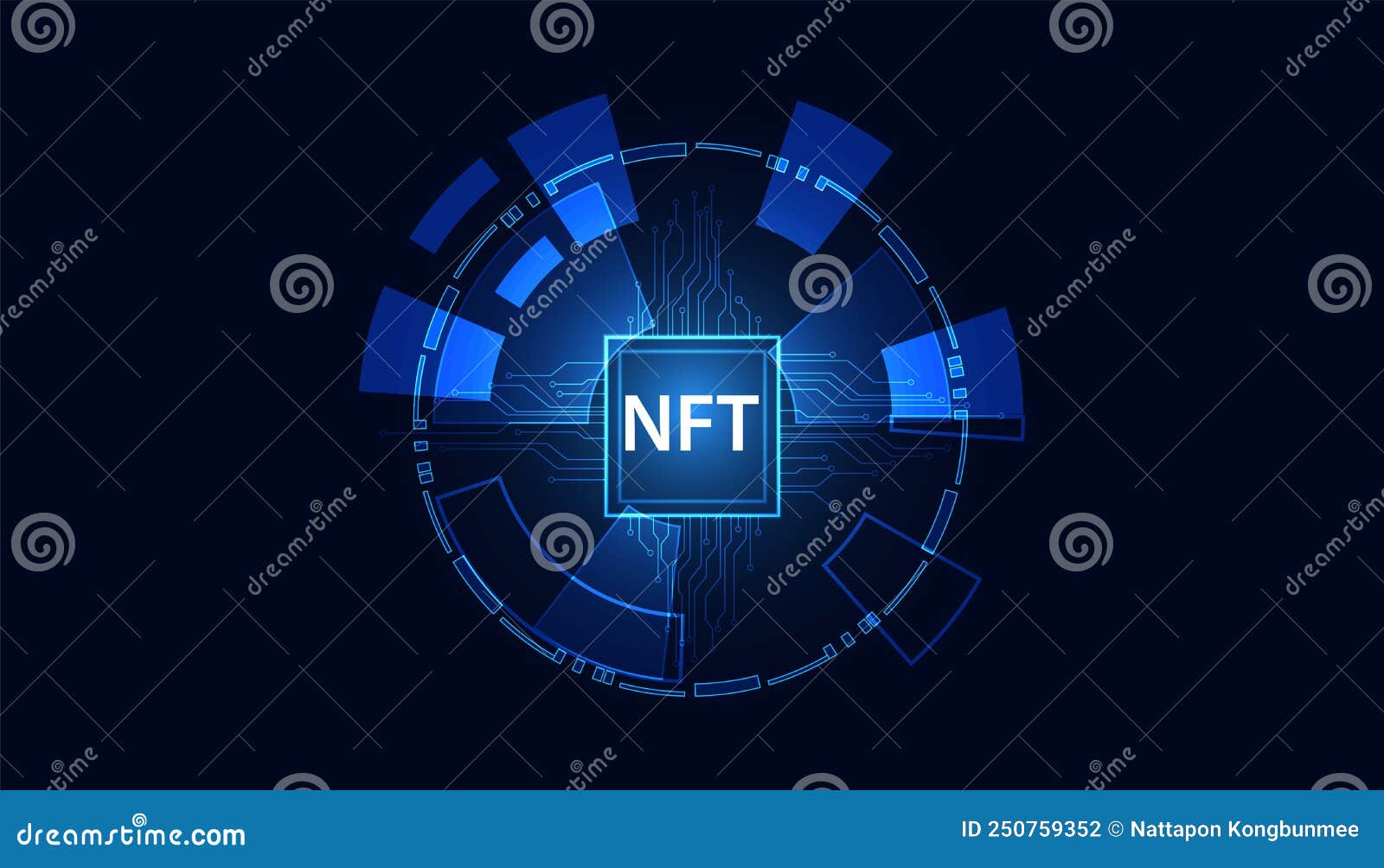 NTF Digital Image Concept Circle Digital Irreplaceable Token the only Original Art in the System ...