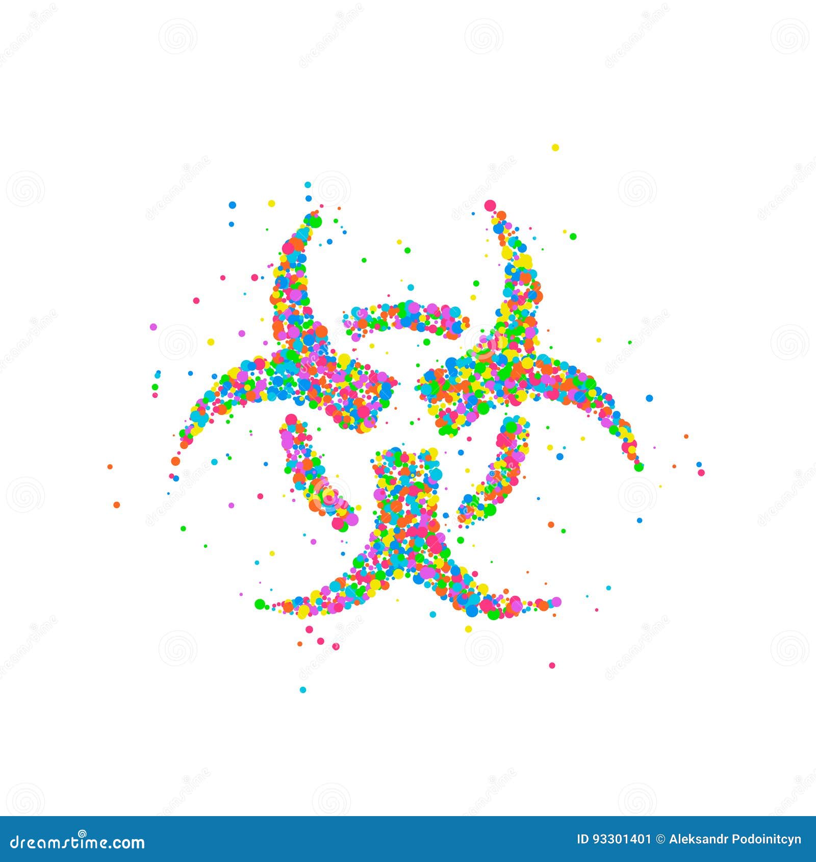 Nuclear Radiation Symbol Vector Hand Drawing Doodle | CartoonDealer.com ...
