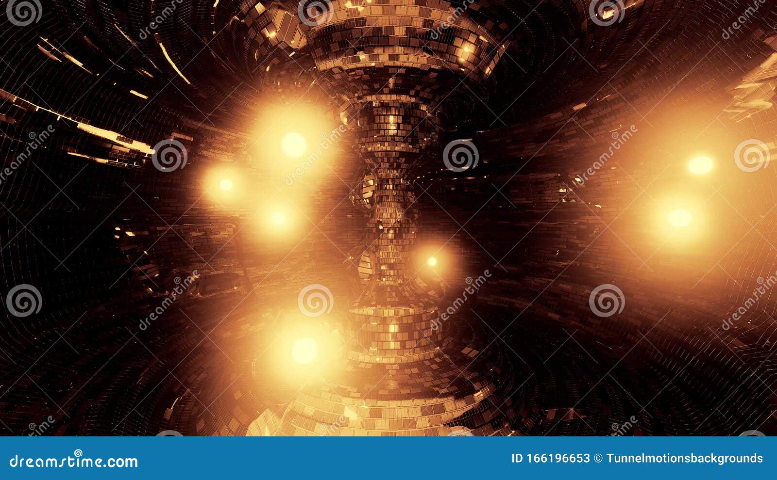 Abstract Nuclear Reactor with Glowing Atom Parrticles and Nice ...