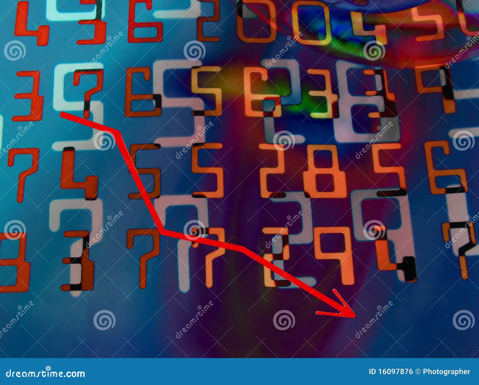 Abstract number background stock photo. Image of numeral - 16097876