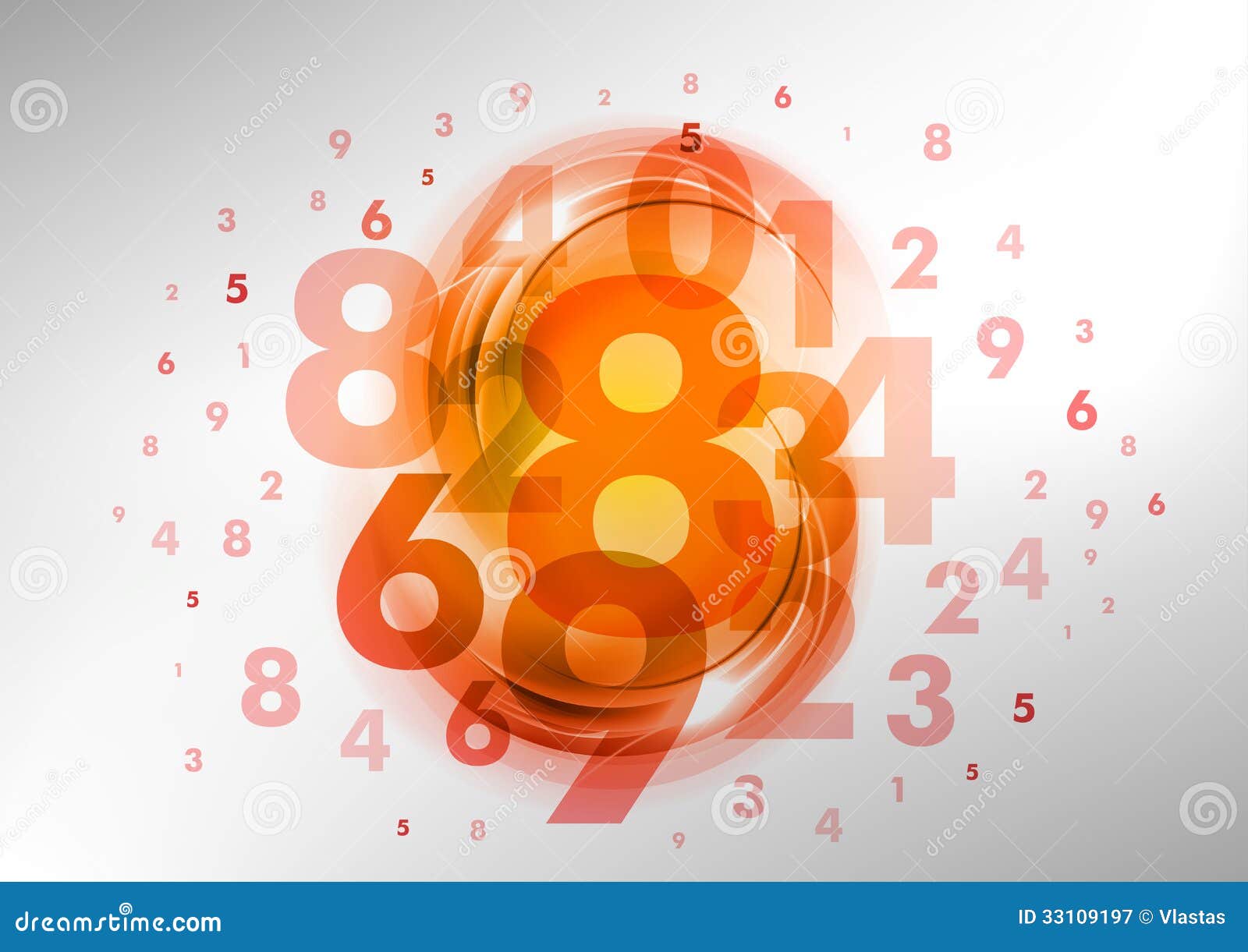 Abstract number stock vector. Illustration of digit, electronics - 33109197