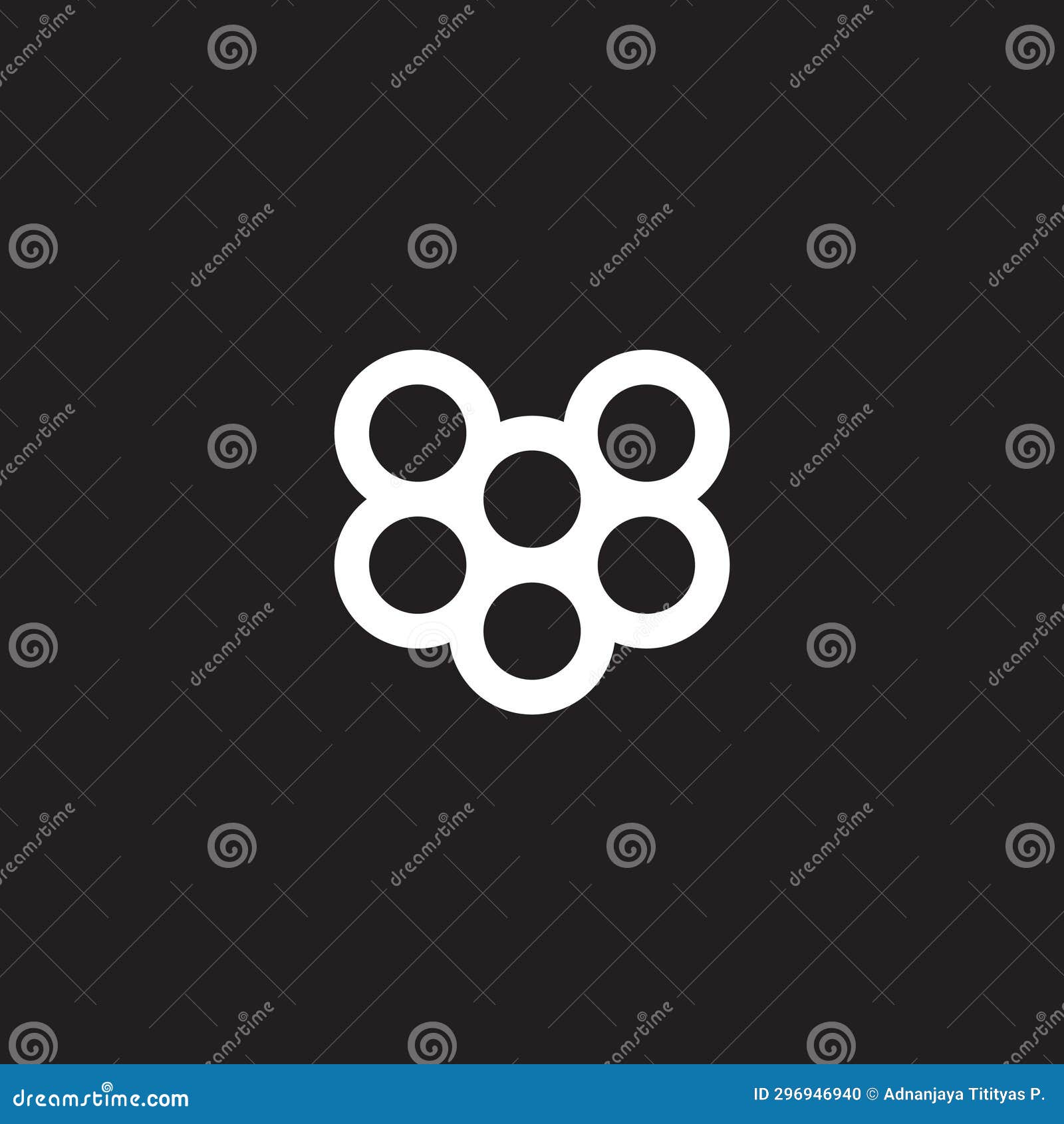 Abstract Number 88 Geometric Dots Logo Vector Stock Vector ...
