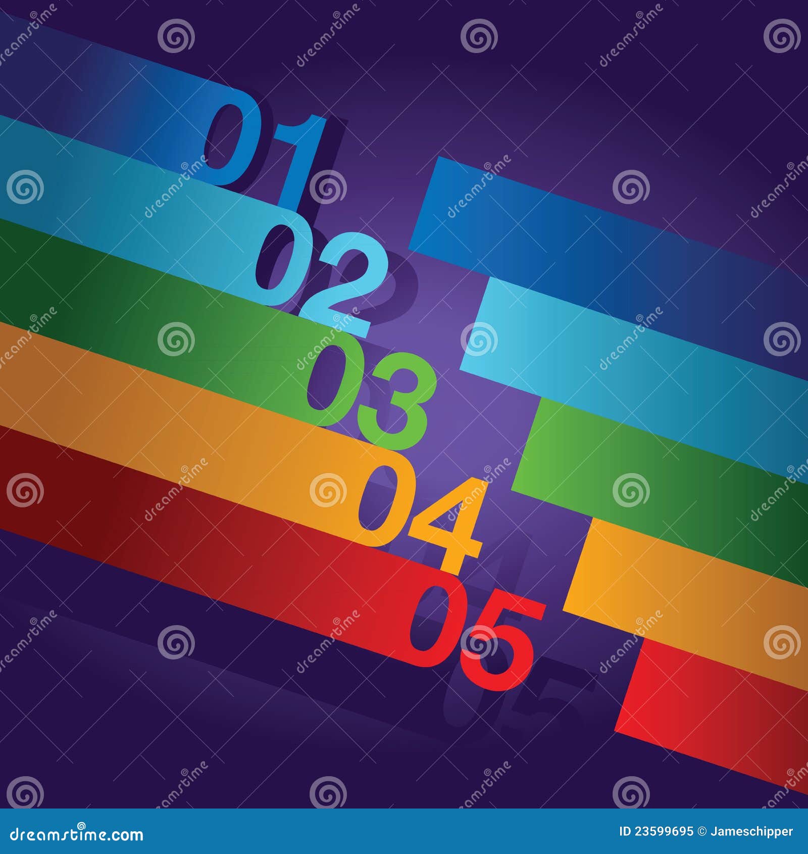 Abstract Number Line Background Stock Illustration - Illustration of ...
