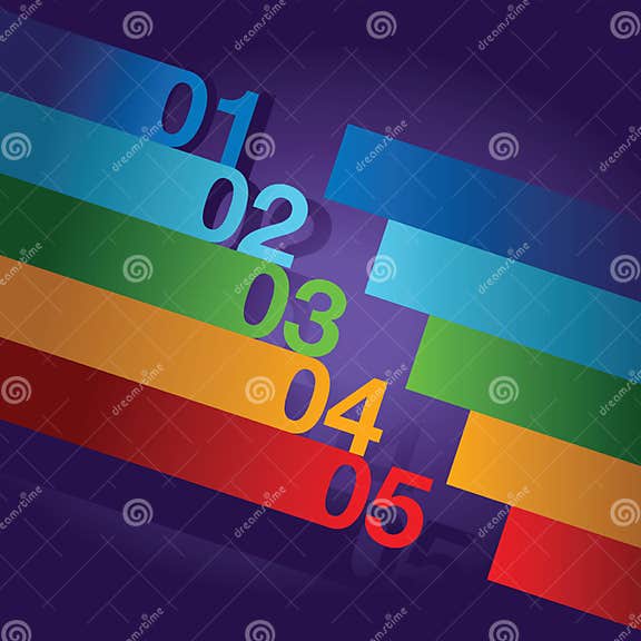 Abstract Number Line Background Stock Illustration - Illustration of ...