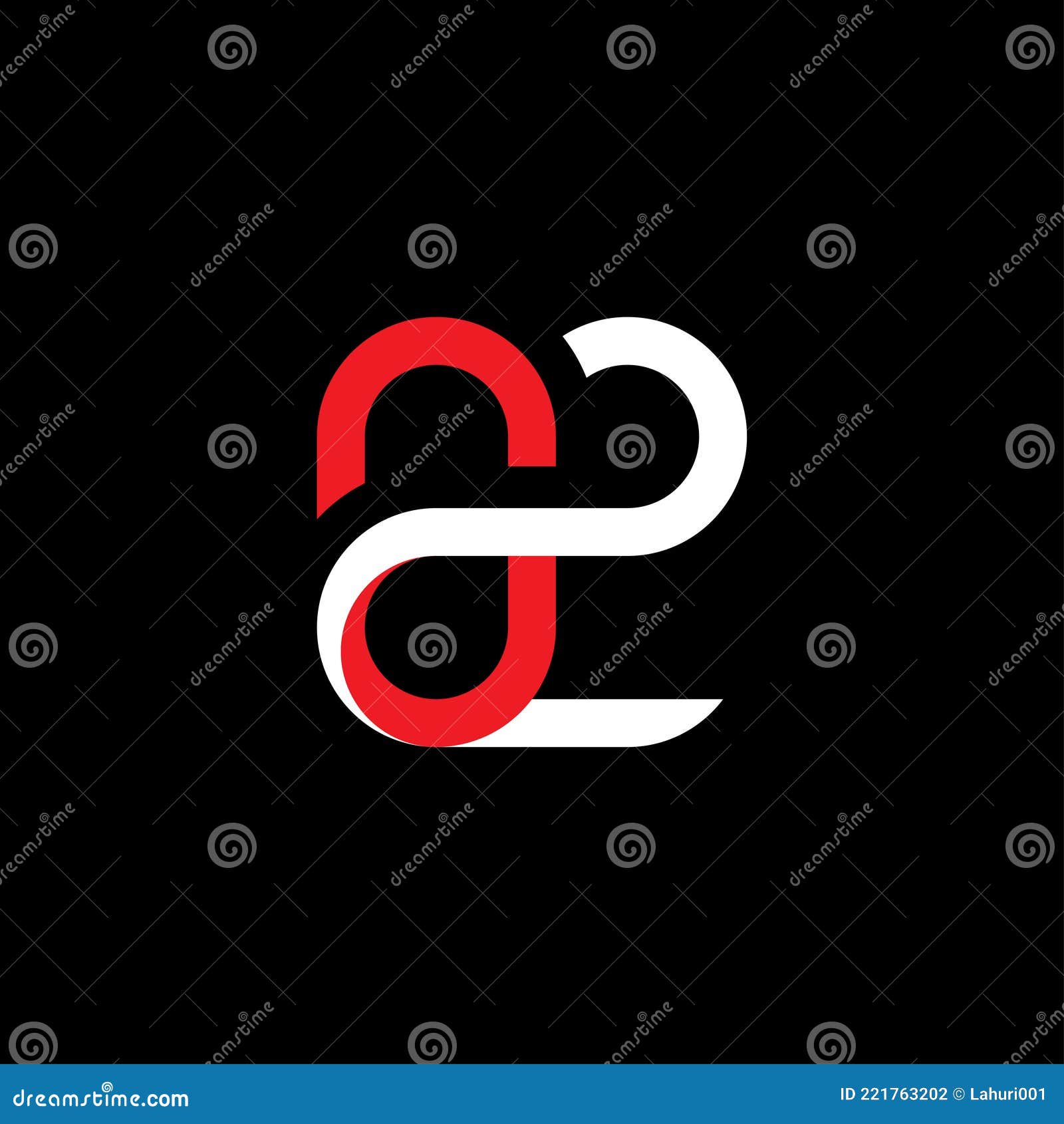 02 Abstract Number Monogram Logo Vector Stock Vector - Illustration of ...