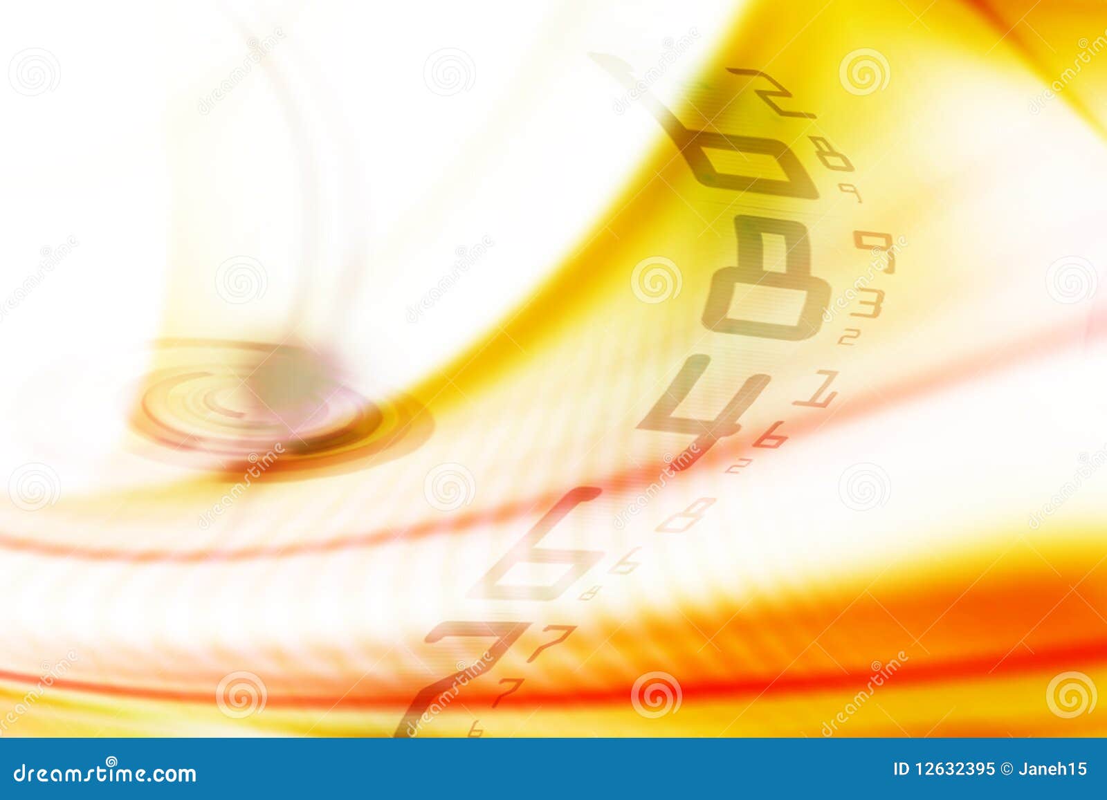 Abstract number pattern stock illustration. Illustration of curves ...