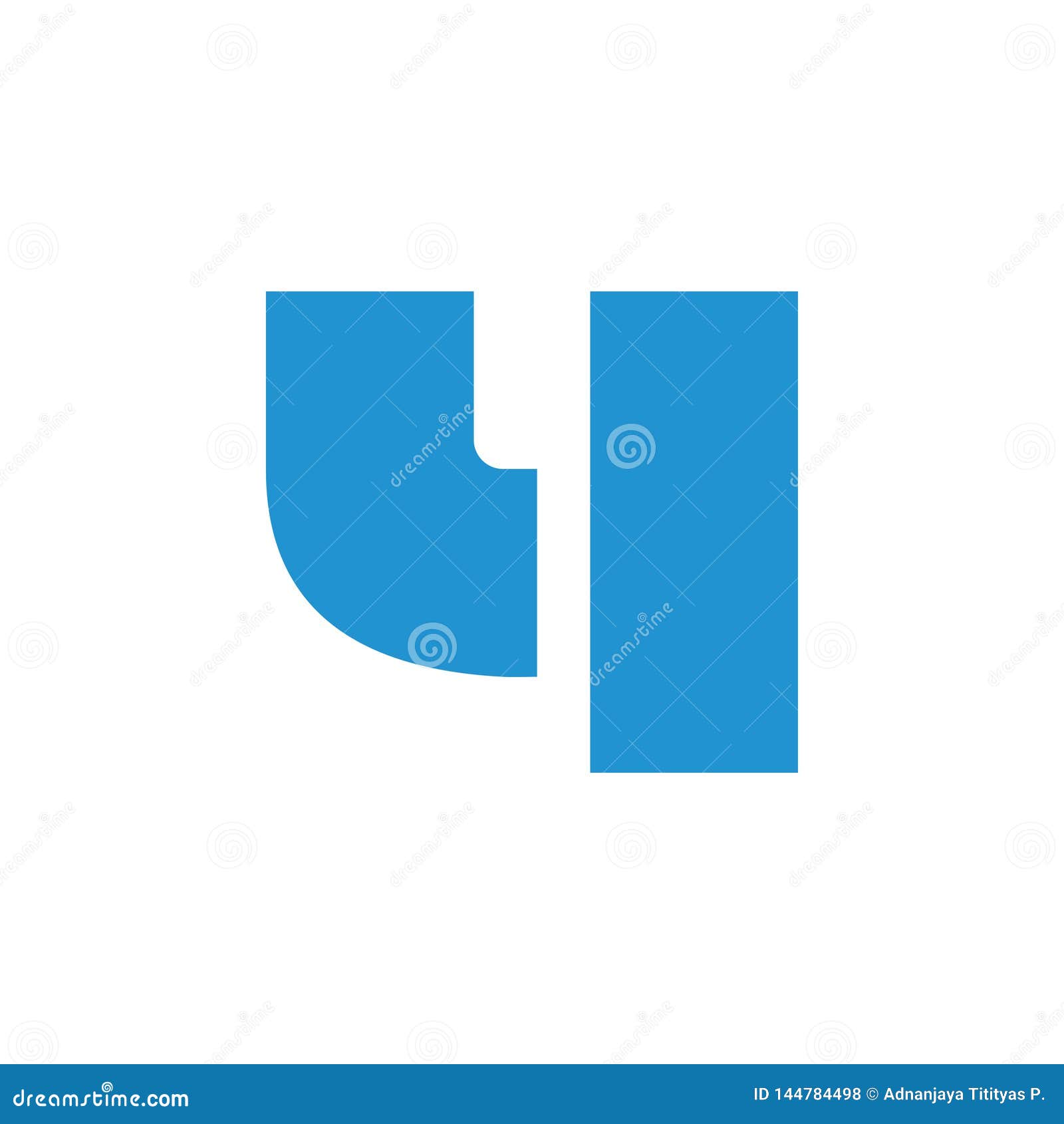 Abstract Number 4 Simple Geometric Vector Stock Vector - Illustration ...