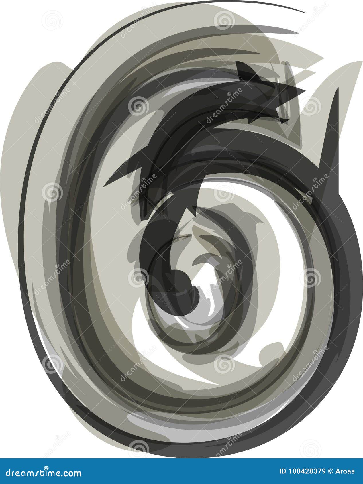 Abstract Number 6 stock vector. Illustration of character - 100428379