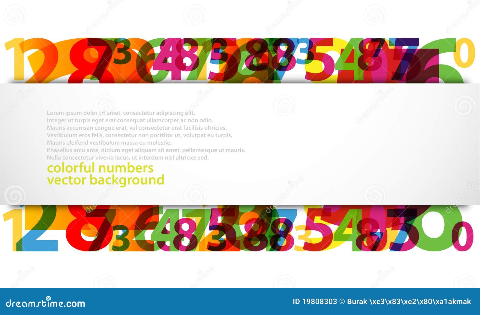 Abstract Numbers stock illustration. Illustration of color - 19808303