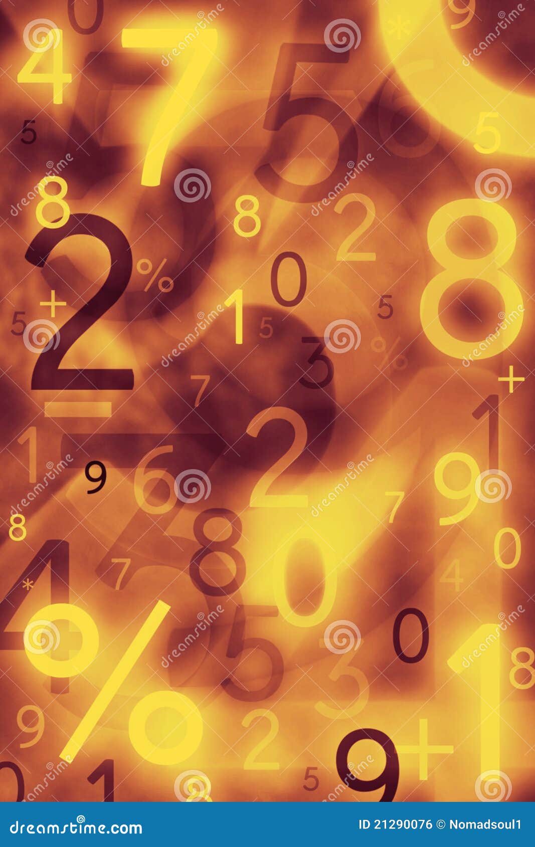 Abstract numbers stock illustration. Illustration of binaries - 21290076