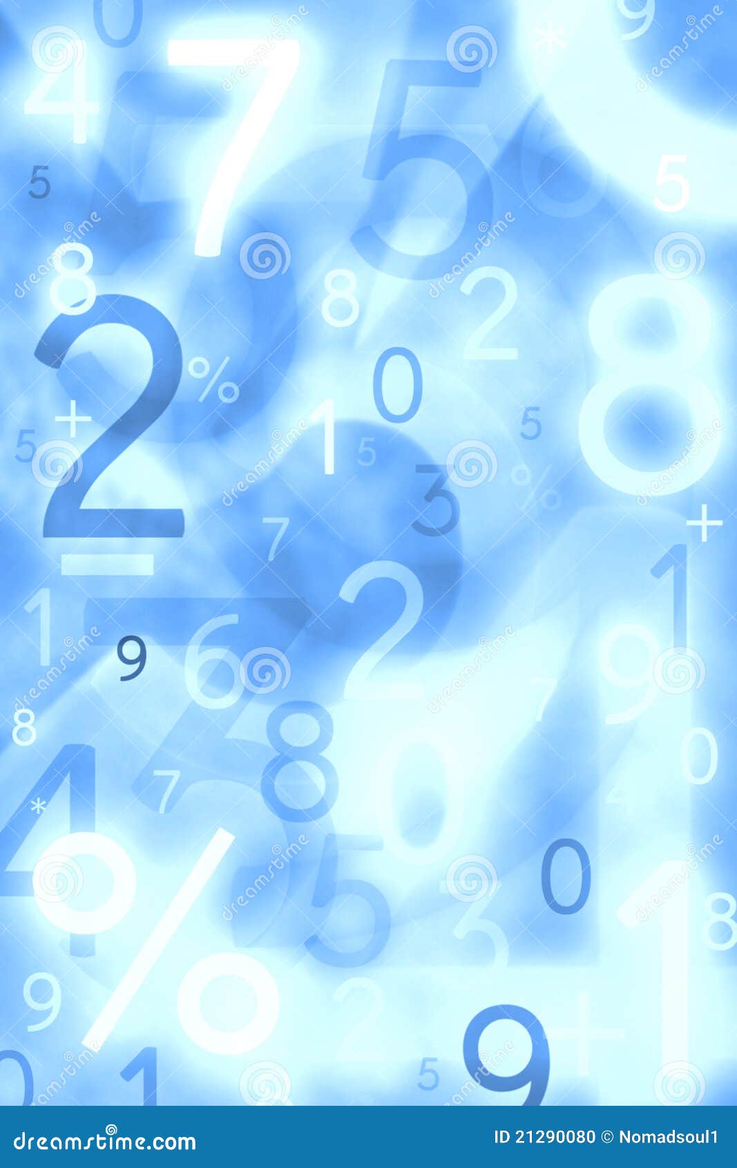 Abstract numbers stock illustration. Illustration of graphics - 21290080