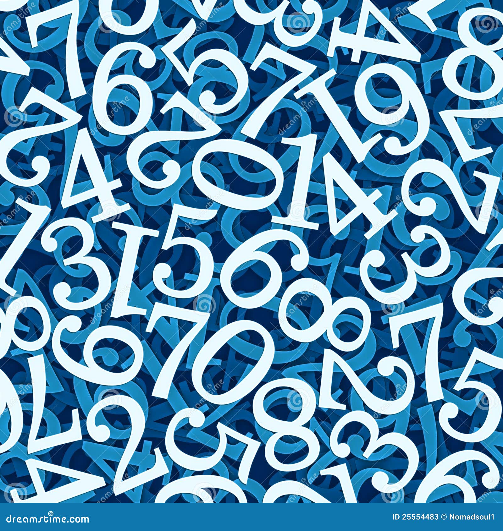 Abstract numbers stock illustration. Illustration of mathematical ...
