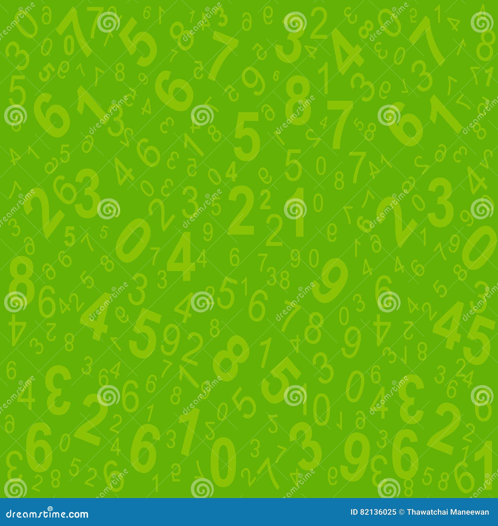Abstract Numbers for Background, Vector. Stock Illustration ...