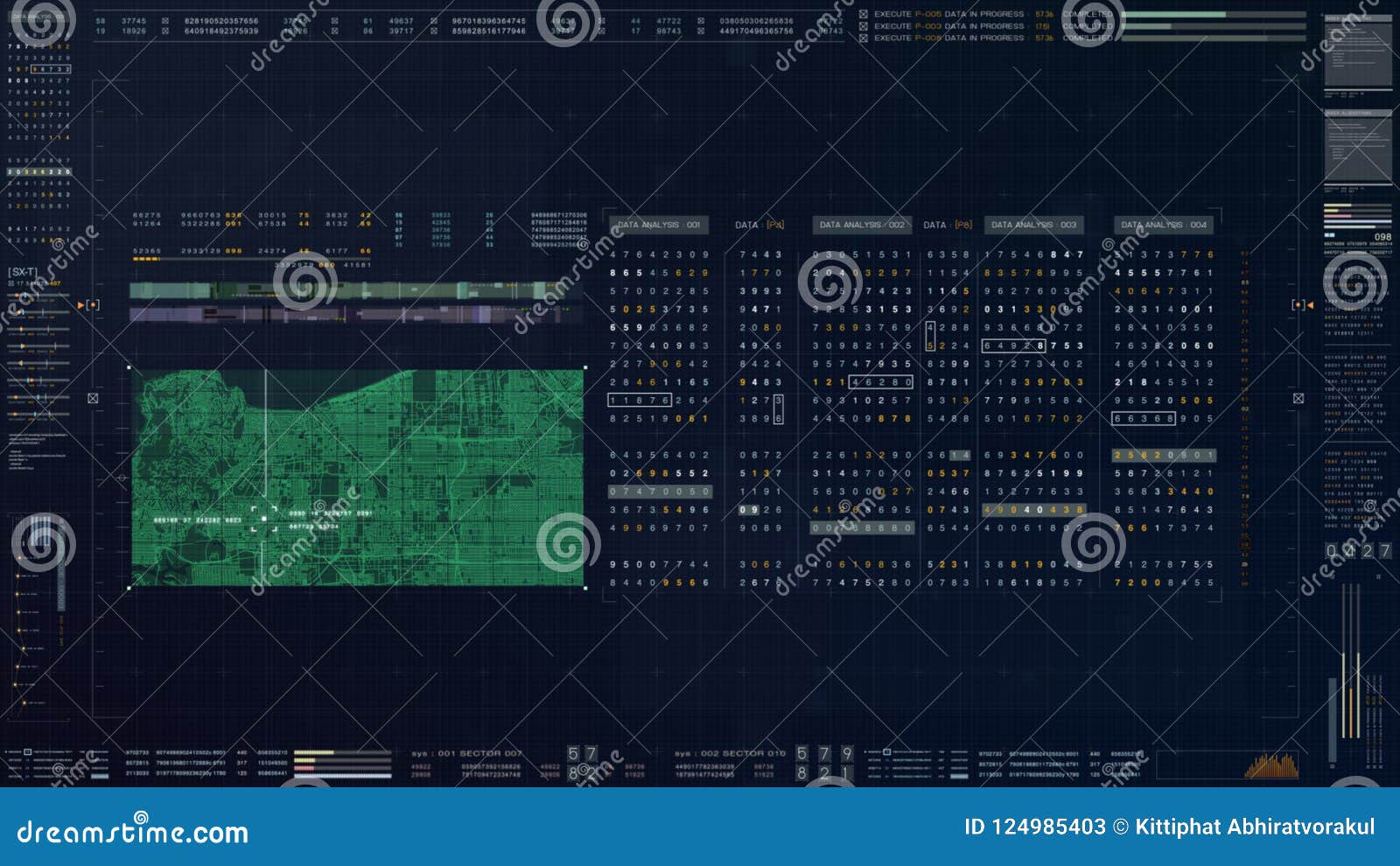 Futuristic Source Code Numbers Stock Image - Image of city, holographic ...
