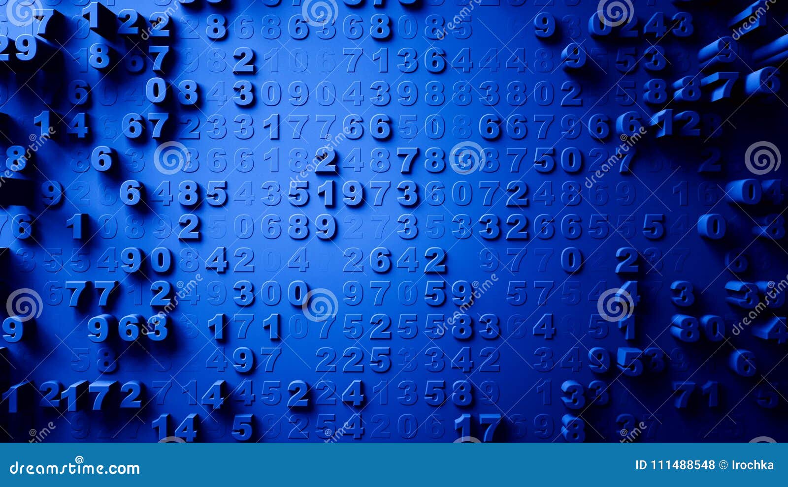 Abstract Numbers Random Motion Stock Photo - Image of design, software ...