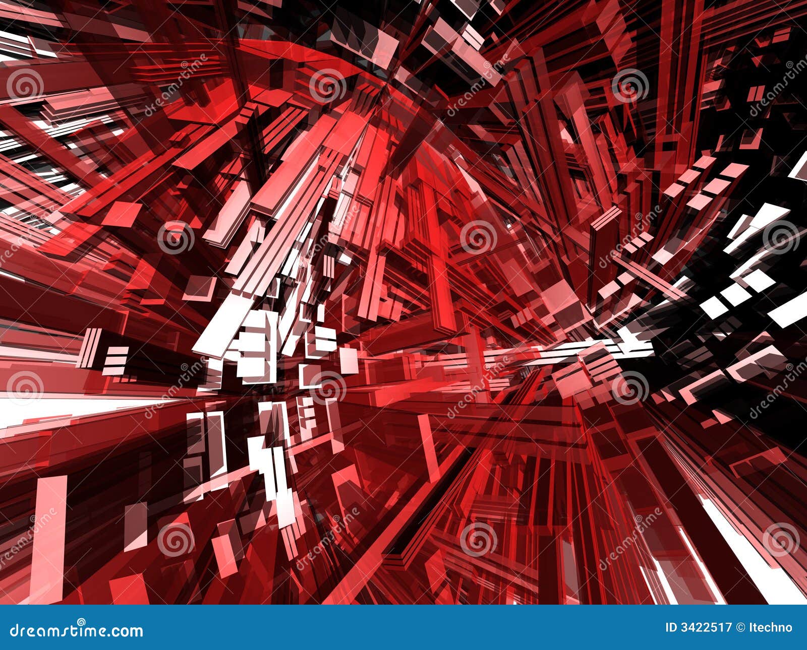 Abstract object stock illustration. Illustration of rendered - 3422517