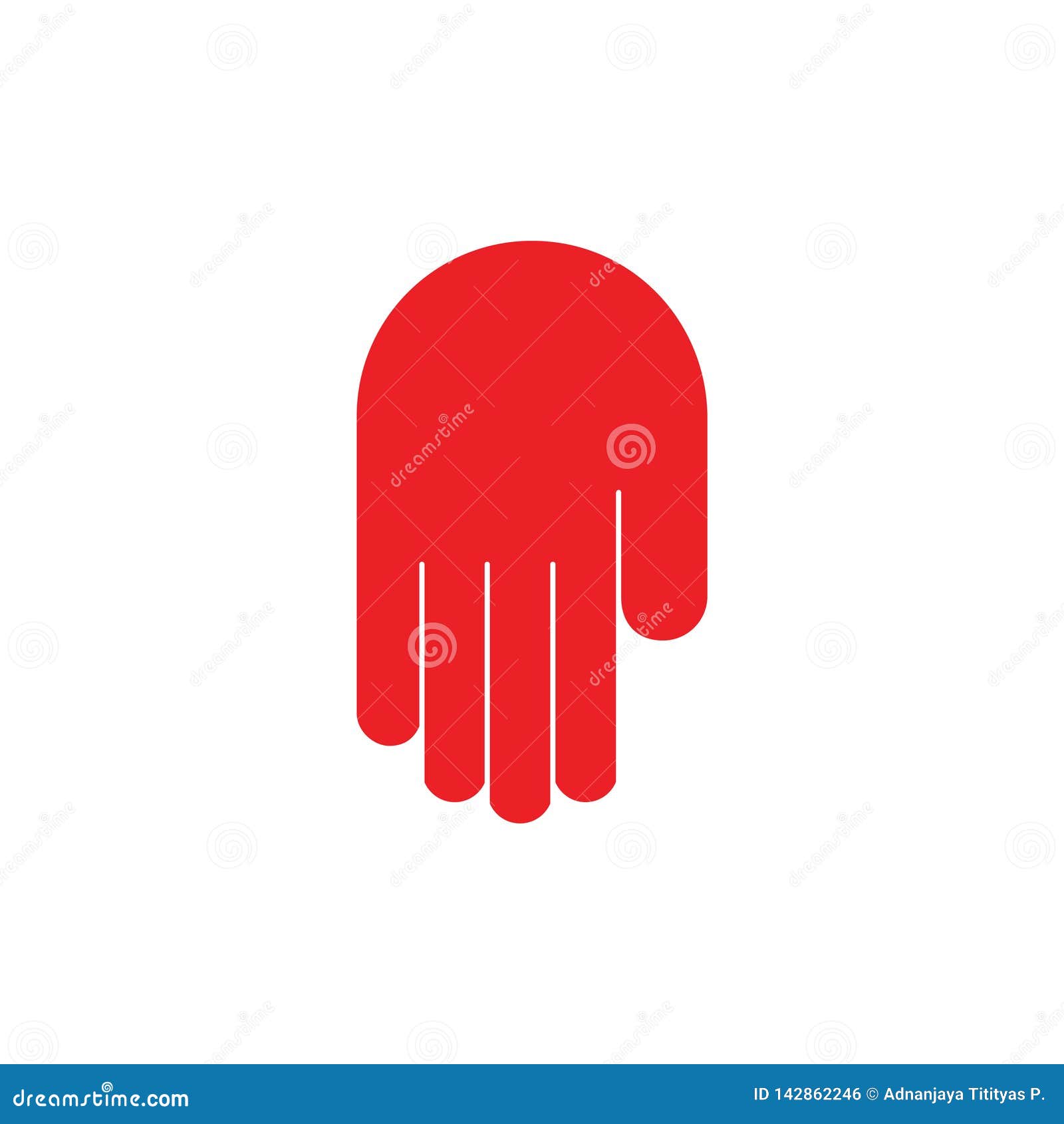 Abstract Object Move Fast Hand Palm Shape Logo Stock Vector ...