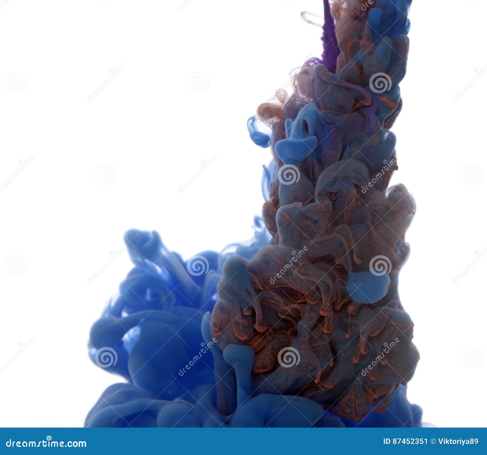 Abstract Object of Paint Splash. Color Cloud of Ink in Water Stock ...