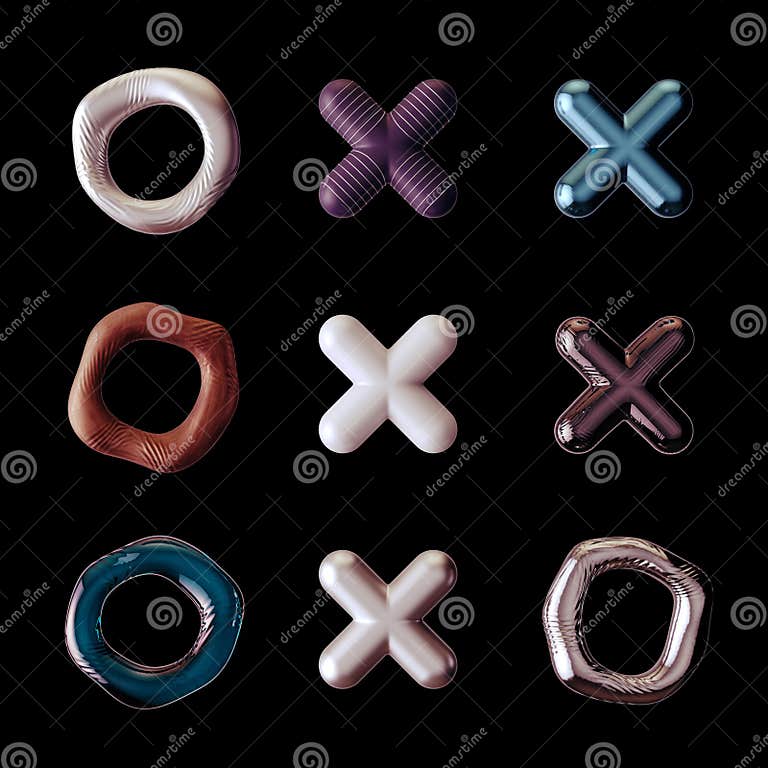 Abstract Objects with Different Textures. Set with Clipping Path. Cloth ...