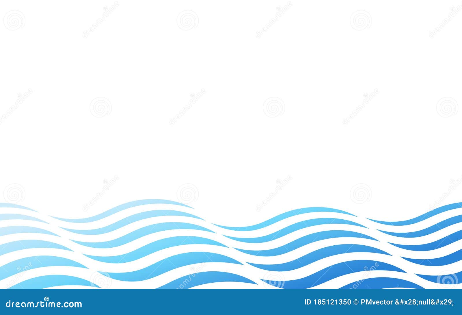 Abstract Ocean Blue Wave Lines Layer Vector Background Stock Vector ...