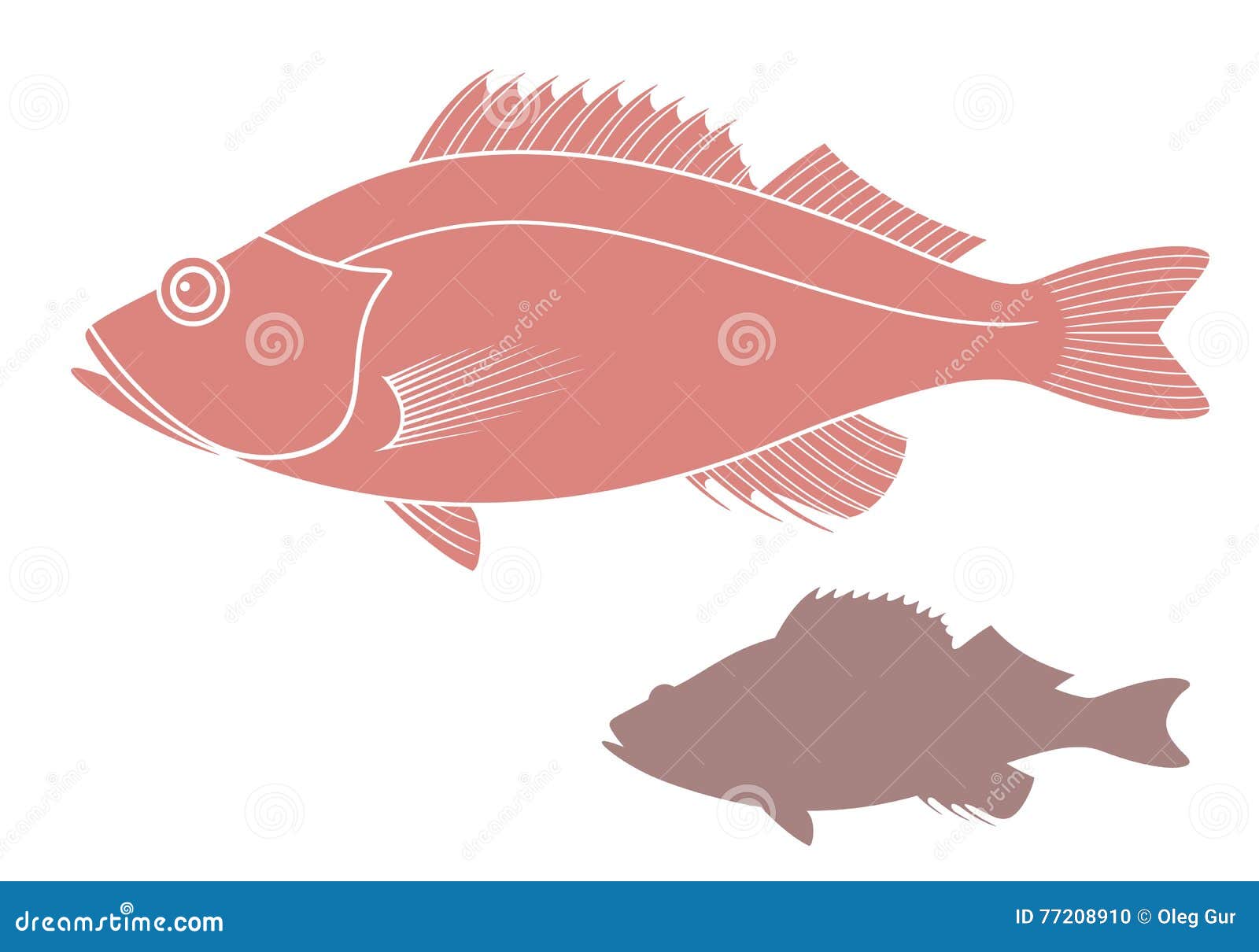 Abstract Ocean Perch stock vector. Illustration of unusual - 77208910