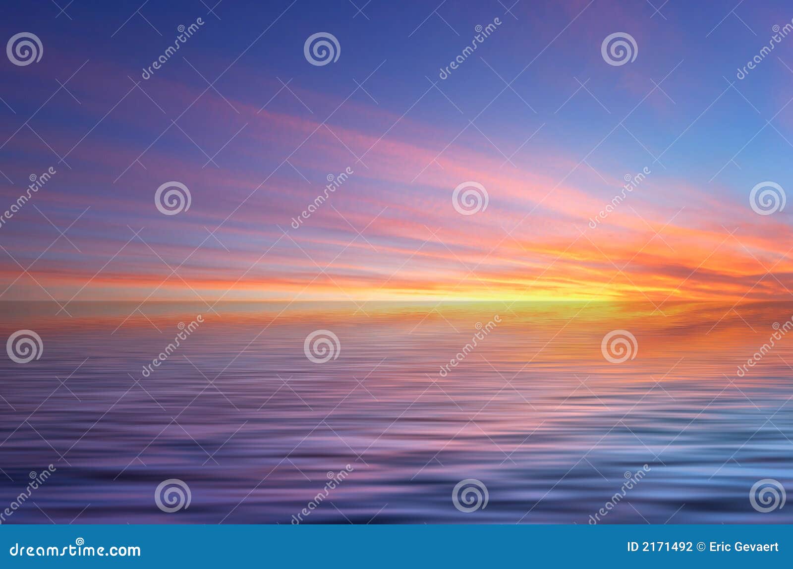 Abstract Ocean and Sunset Back Stock Photo - Image of landscape ...
