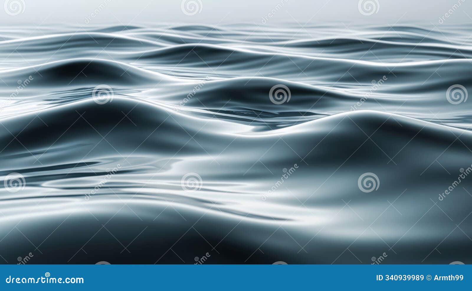 Abstract Ocean Water Texture, Calm, Blue and Grey Waves, Surface of the ...
