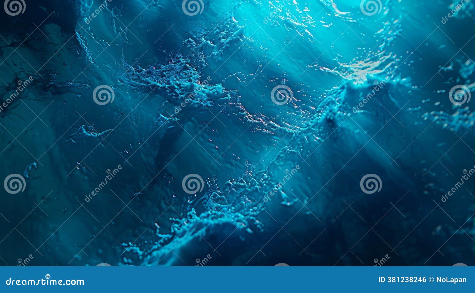 Underwater Surface With Penetrating Light Rays With Caustic Effect Royalty-Free Illustration ...