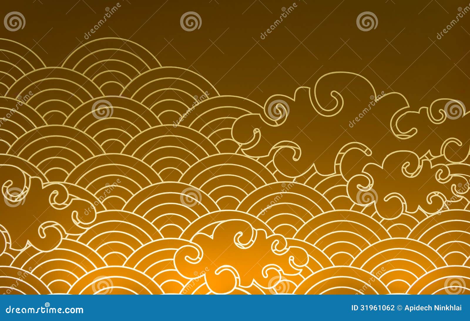 Abstract ocean wave stock illustration. Illustration of dark - 31961062