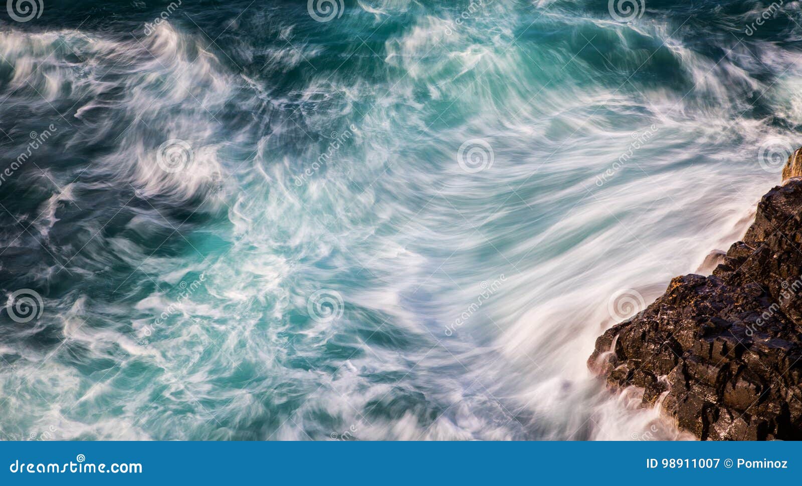 Abstract of ocean waves stock image. Image of nature - 98911007