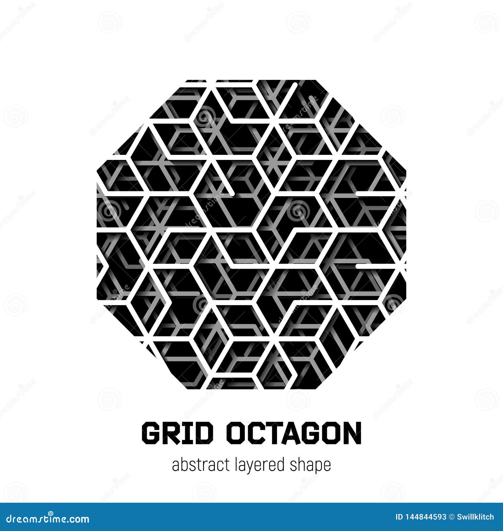 Octagon Grid Background Royalty-Free Stock Photo | CartoonDealer.com ...