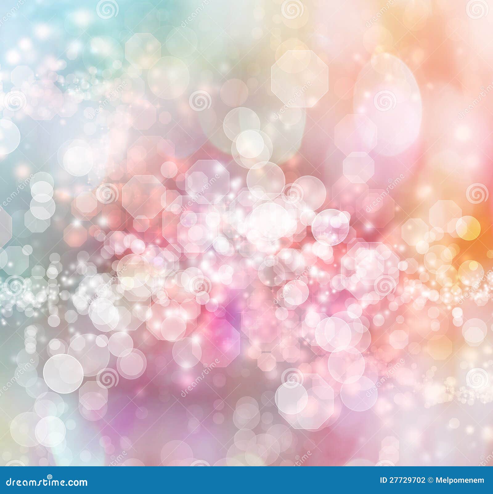 Abstract Octagon Shaped Lights Background Stock Illustration ...