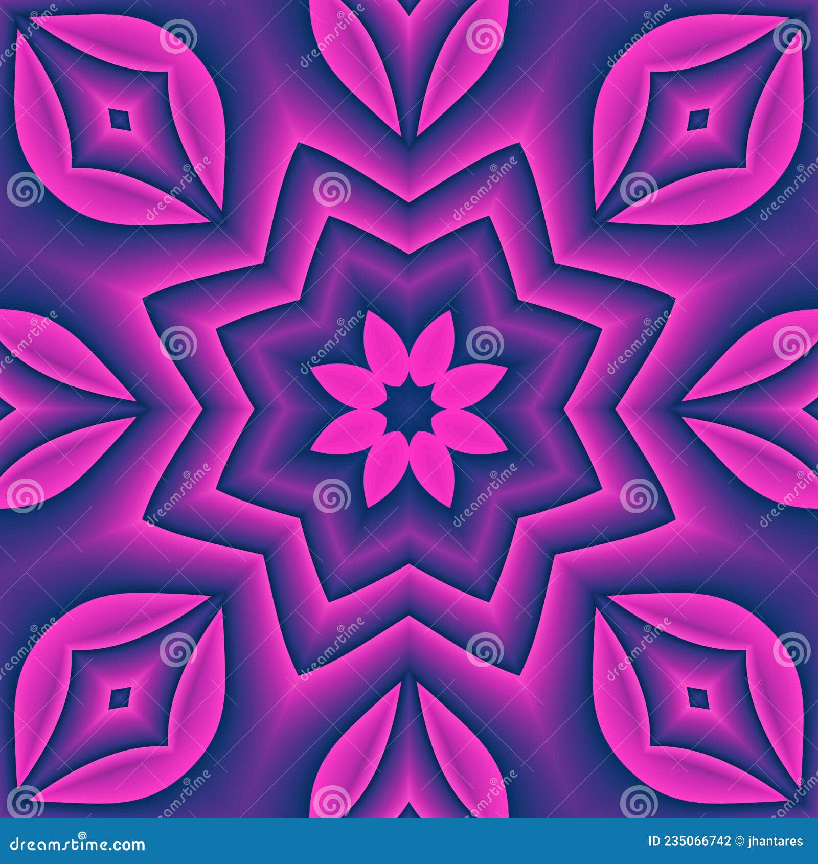 Octagonal Pink Purple Color Gradient Graphic Stock Illustration ...