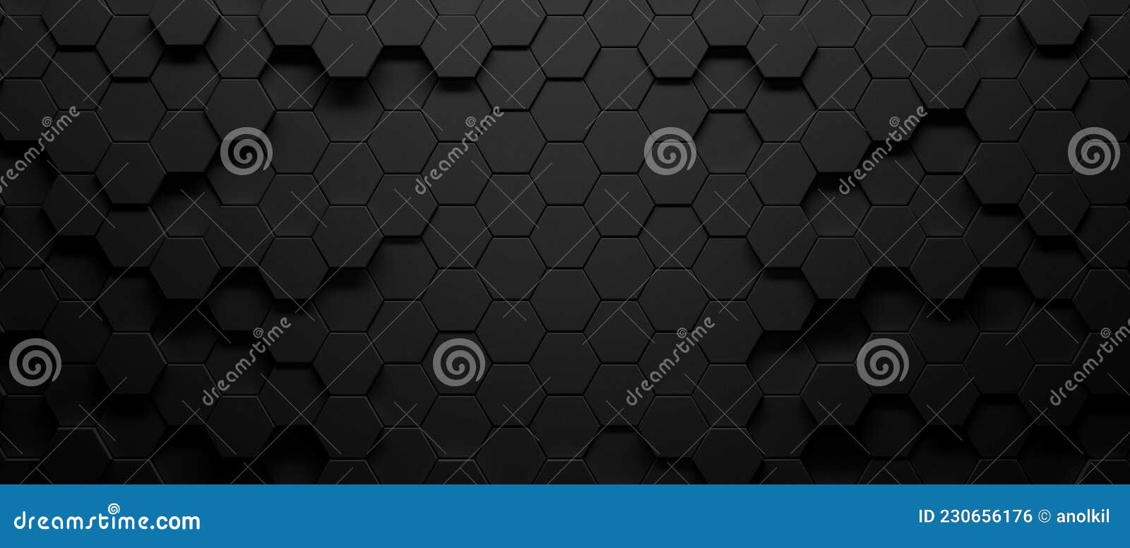 Abstract Octagons Dark 3d Background. Black Geometric Background for ...