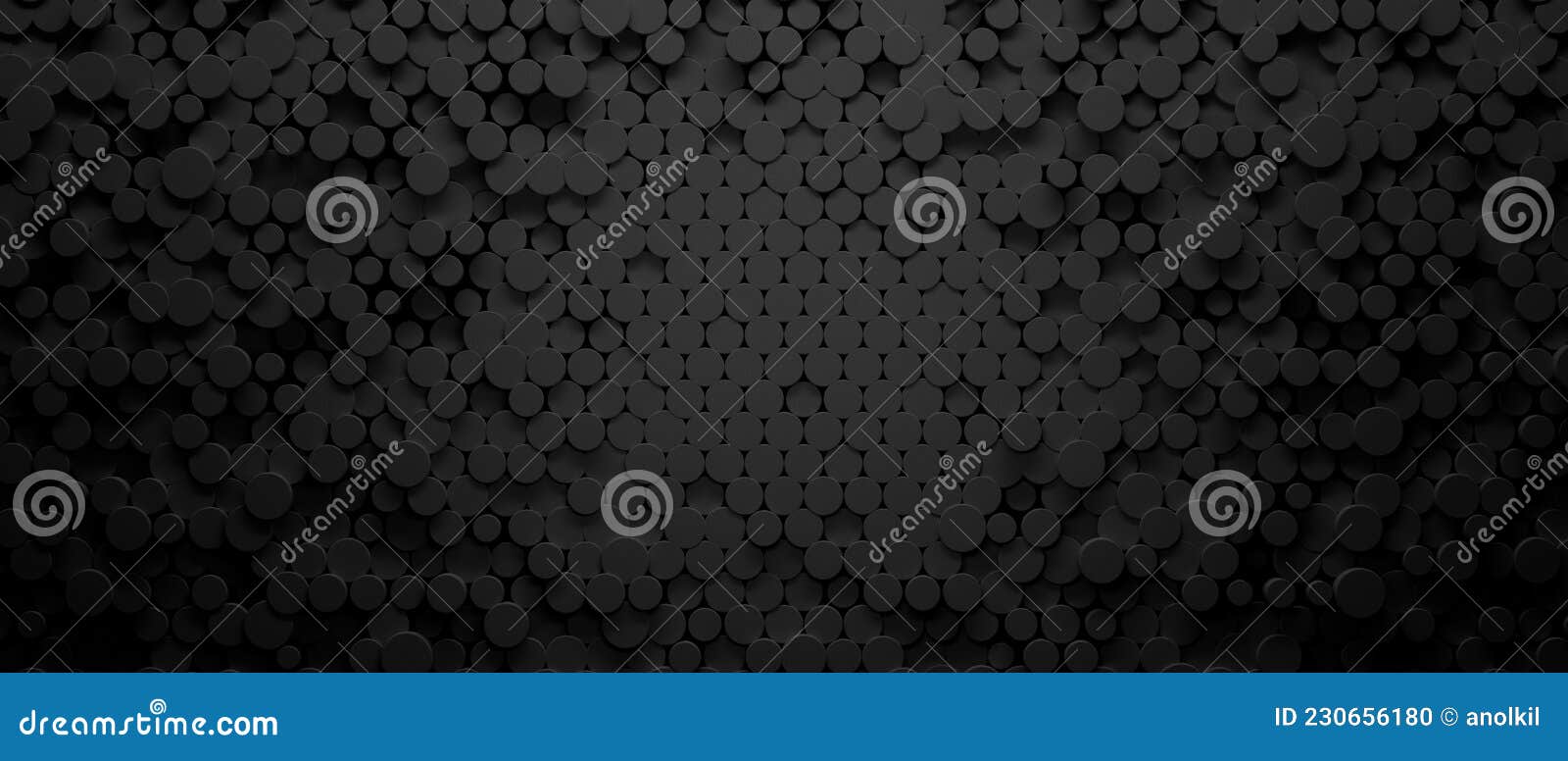 Abstract Octagons Dark 3d Background. Black Geometric Background for ...